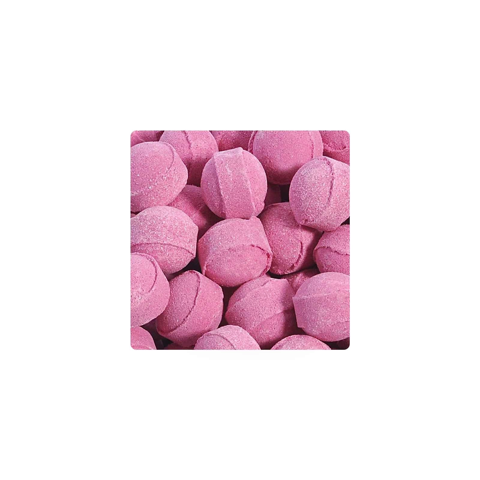 Raspberry bath marbles