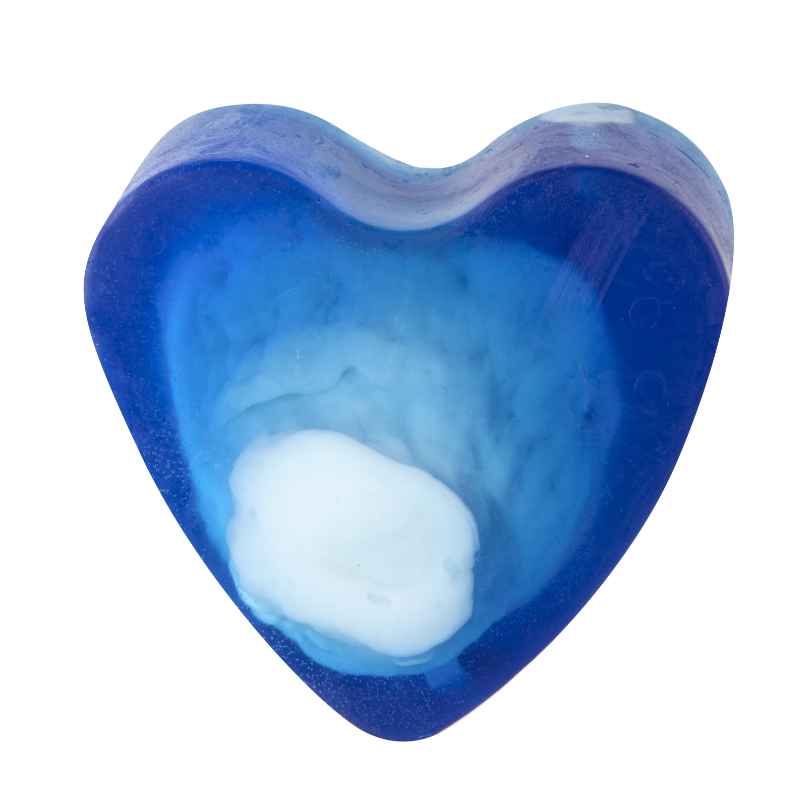 Blue vegetable glycerine soap bar