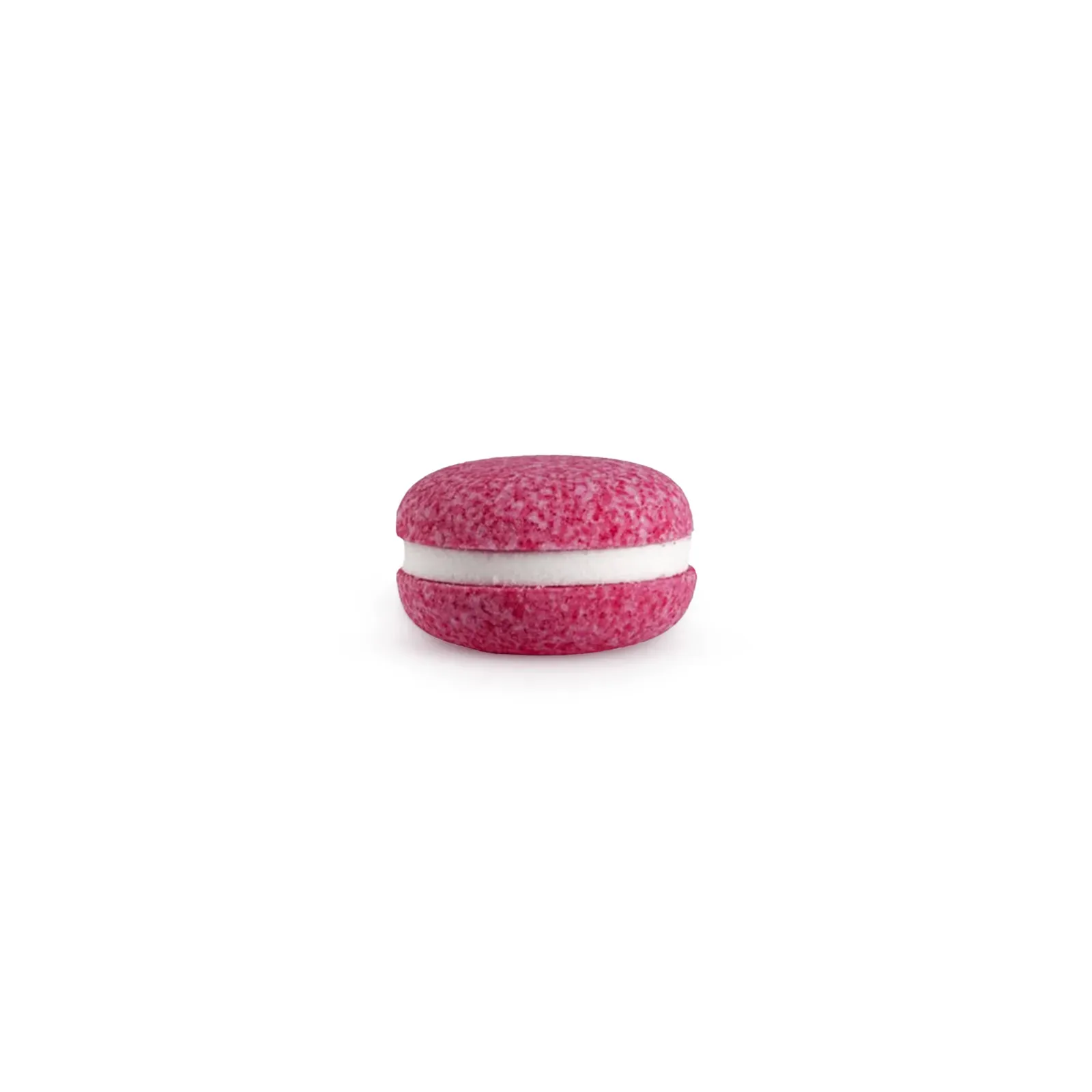 Cranberry-flavoured effervescent bath macaroon - Box of 10
