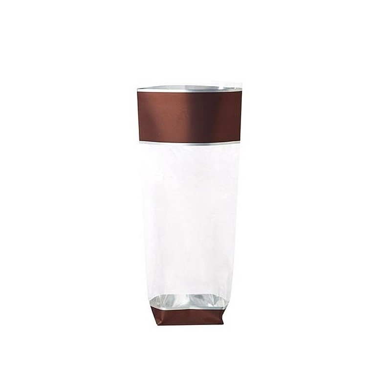 Sachet with cardboard base, chocolate strip10 x 22 cm - pack of 10