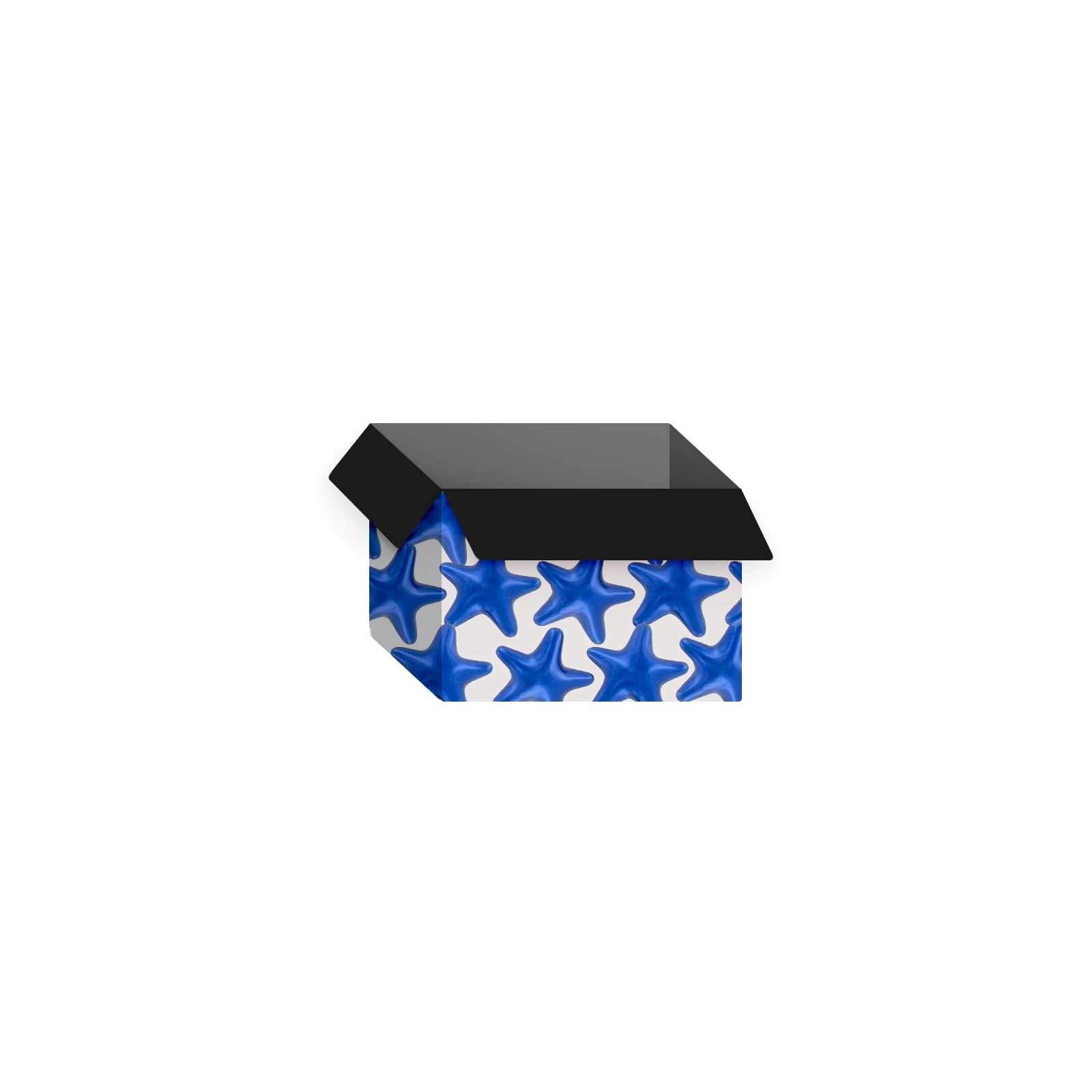 Blue star-shaped bath beads lotus flower fragrance